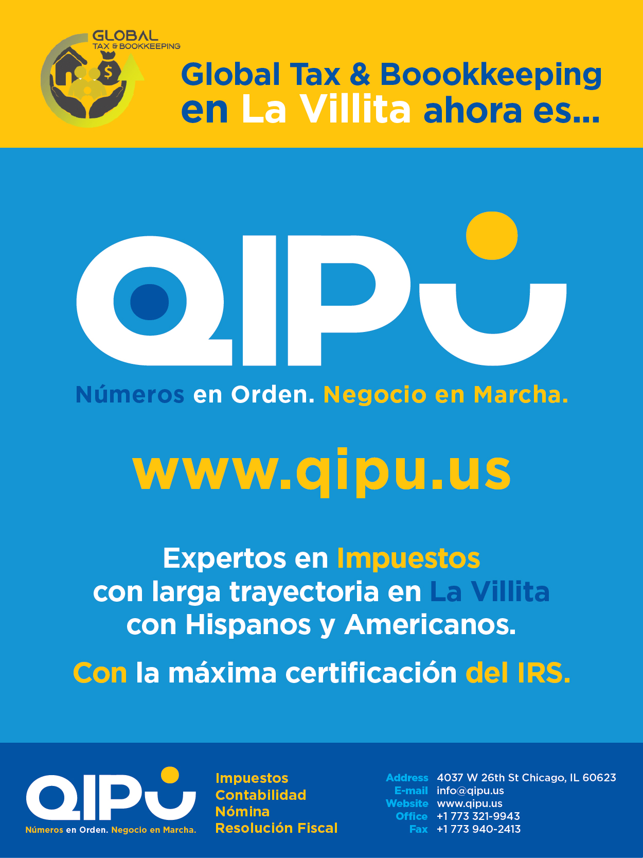 Global Tax & Bookkeeping Rebrands as QIPU: Empowering Latino Businesses ...